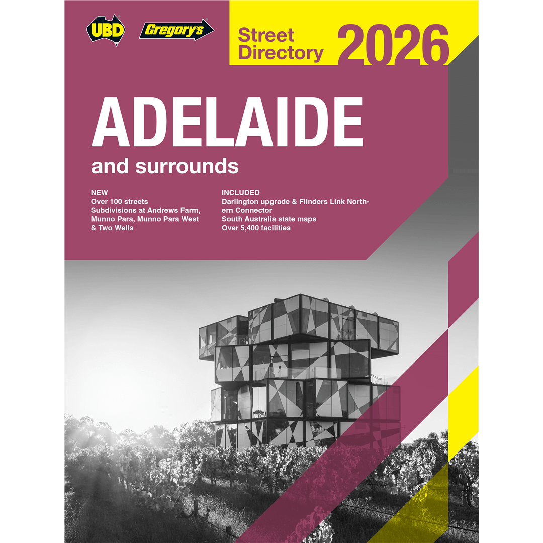 UBD Gregory’s Adelaide Street Directory 2026 | RAA